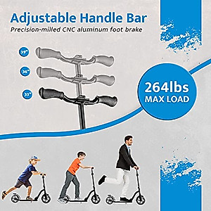 LaScoota Kick Scooter for Adults & Teens. Perfect for Youth 12 Years and Up and Men & Women. Lightweight Foldable Adult Scooter Large Sturdy Wheels