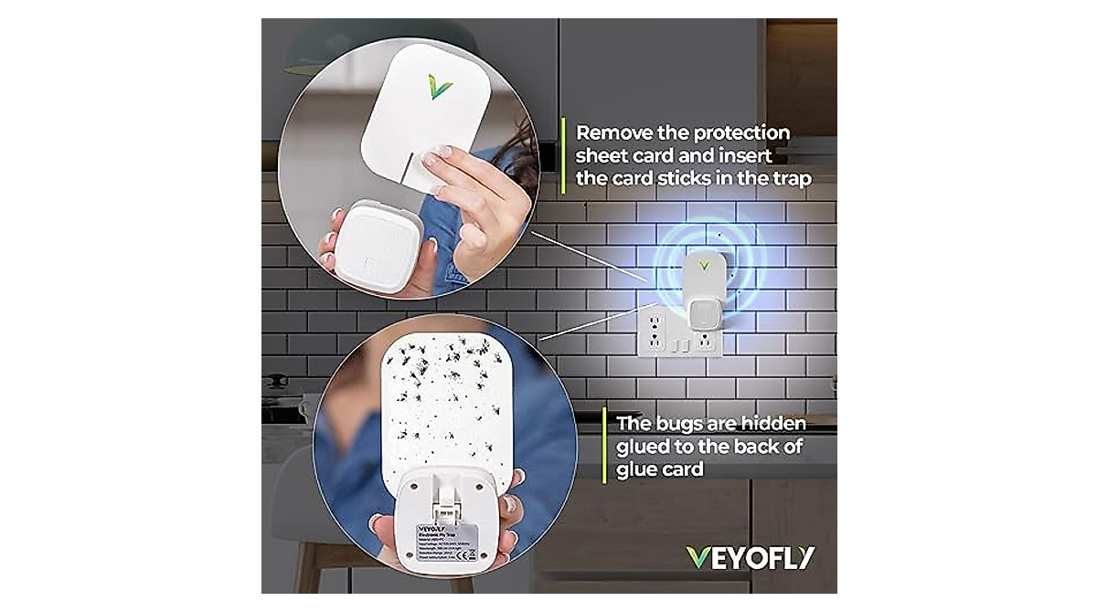 VEYOFLY Indoor Fly Trap - Safe & Effective Insect Catcher