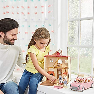 Calico Critters Family Picnic Van for Dolls - Toy Vehicle Seats up to 10 Collectible Figures!