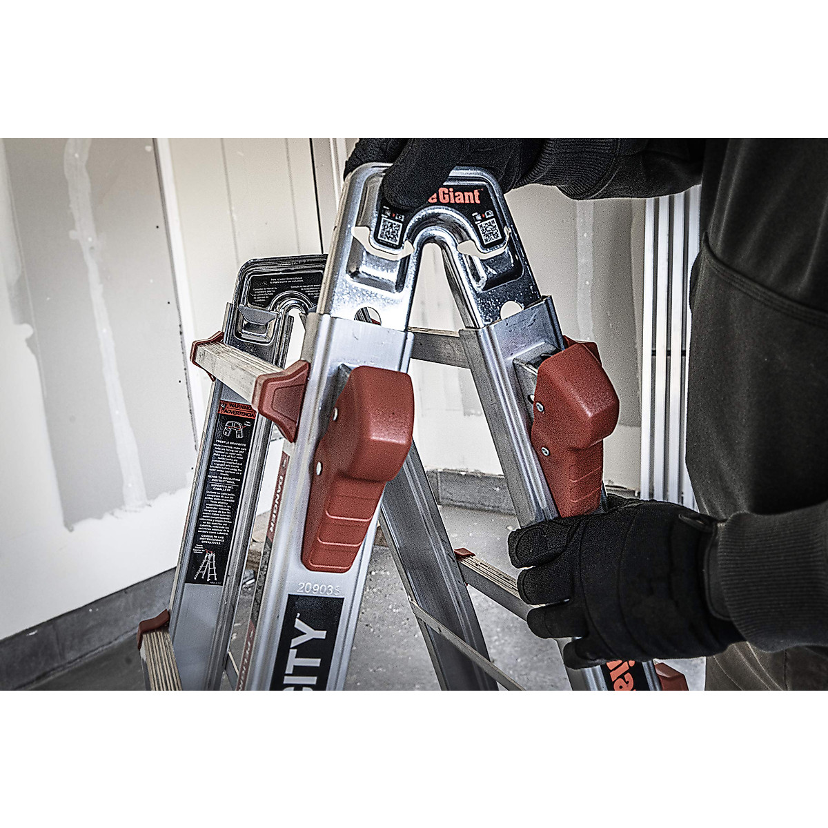 Little Giant Ladders, Trestle Brackets, Ladder Accessory, Aluminum, Fits Most Multi-Position Models, (26999)