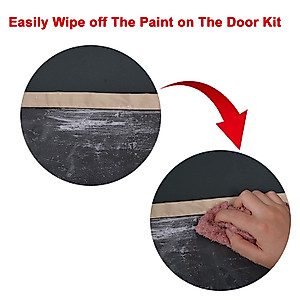 Dust Barrier, Plastic Zipper Door Dust Protection Kit, Construction Door Cover with Zipper for Kitchen, Bathroom, Hallway Remodel, Fit Standard Doorway 4'W x 7.5'H (4' x 7.5')