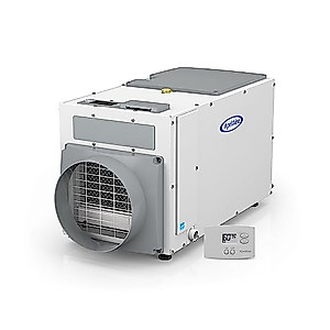 AprilAire E100 Pro 100-Pint Whole-House Dehumidifier + Model 76 Wall Mount Dehumidifier Control, Commercial-Grade Whole-Home Dehumidifier for Basement, Crawlspace, or Whole House up to 5,500 sq. ft.