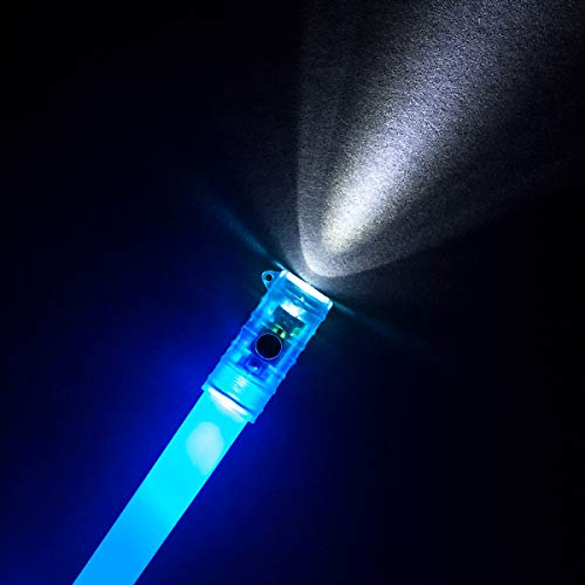 Life Gear Blue LED Glow Stick & Flashlight with Whistle & Lanyard (LG116)