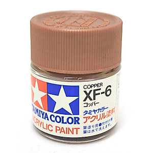TAMIYA America, Inc Acrylic XF6 Flat, Copper, TAM81306