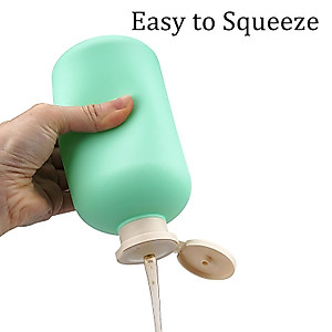 Wowang Shampoo and Conditioner Bottles 16.9oz 2 Pack Travel Bottles for Toiletries