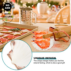 10 Pcs Natural Baking Sea Shells, 5 Inch Baking Shells, Scallop Shells for Serving Food (Random Color)