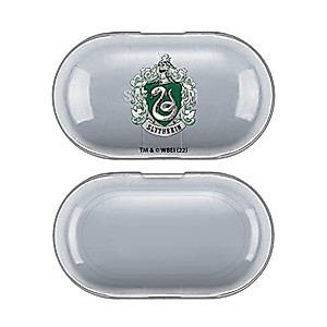Head Case Designs Officially Licensed Harry Potter Slytherin Crests and Shields Clear Hard Crystal Cover Compatible with Samsung Galaxy Buds/Buds Plus