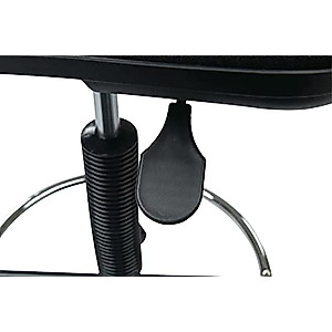 Office Star DC Series Adjustable Drafting Chair with Foot Ring and Sculptured Foam Seat, Icon Black Fabric