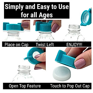 3-Pack WATER BOTTLE Opener ERGO OPENER | Arthritis Sufferers Elderly Seniors Weak Hands | Easy Twist-Off Plastic Bottle Opening Tool Travel On-Go | Carpal Tunnel | MADE in USA