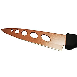 Set of 4 Copper Knives! 6.25" Blade - As Seen on TV Never Sharpen Knives! Stays Sharp Forever! Effortless Clean Cuts Every Time! Ideal for Chopping, Dicing, Mincing, and More! (4)