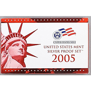 2005 S U.S. Mint 11-coin Silver Proof Set - OGP box & COA Proof
