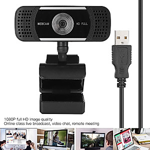USB Web Camera HD Webcam with HD Video Call for Office Video Conference Teacher Live Class Built in Digital Microphone