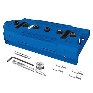 Kreg KMA3225 Shelf-Pin Jig 1/4" (6 mm) - Shelf Pin Drilling Jig - Create Perfect Holes for Wobble-Free Shelves - Drill Guide for Straight Holes