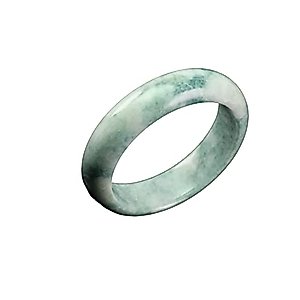 59mm Certified Bluish Green Burma Jadeite Jade Bangle Bracelet