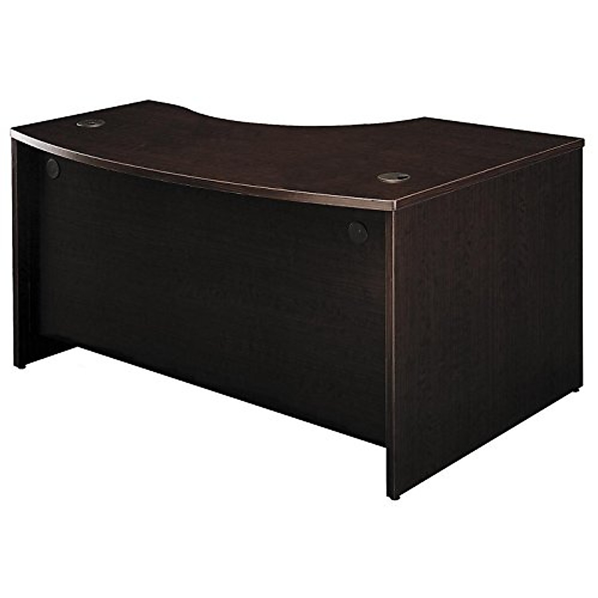 Bush Business Furniture Series C 60W x 43D Left Hand L-Bow Desk Shell in Mocha Cherry