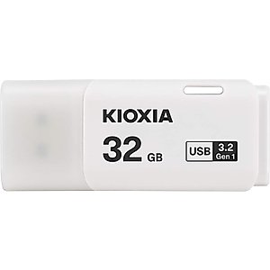 KIOXIA 32GB TransMemory U301 USB 3.2 Flash Drive, White
