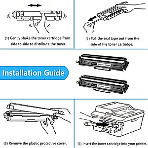 LeciRoba Compatible TN-227 Black Toner Cartridge High Yield Replacement for Brother TN227 TN-227 TN223 TN-223 for MFC-L3770CDW HL-L3270CDW HL-L3290CDW HL-L3230CW MFC-L3210CW Printer (2-Black)