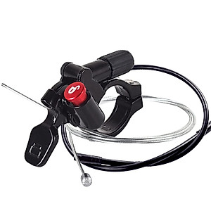 SEADEAR Bike Remote Lockout Lever, Bicycle Fork Lock Control Lever Bike Wire Controller Cable Control Front Fork Switch Bike Spare Parts Accessories Red Type B