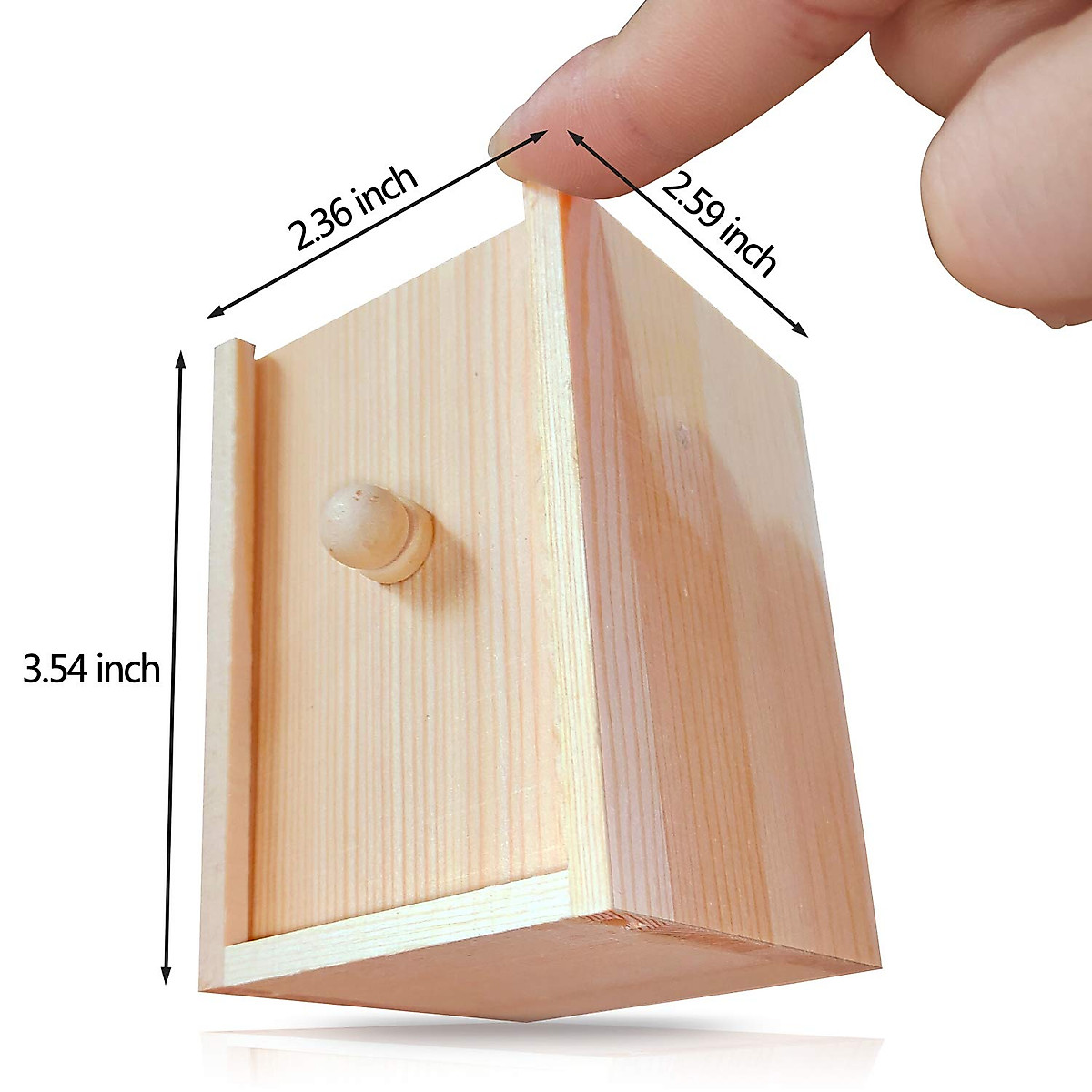 GIIOASA Rubber Spider Prank Surprise Box，Handcrafted Wooden Surprise Box, Fun Practical Surprise Joke Boxes,SpiderBox-Single