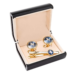 Barry.Wang Mens Cufflinks Tie Clip French Stylish Cuff Links Wedding Shirts Cuff Buttons Elegant Gift Necktie Pin