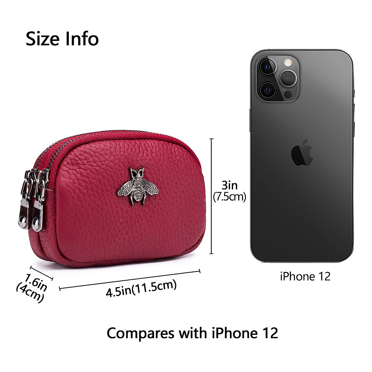 (Bundle of 2 Sets) imeetu Small Women Coin Pouch and Credit Card Holder Wallet