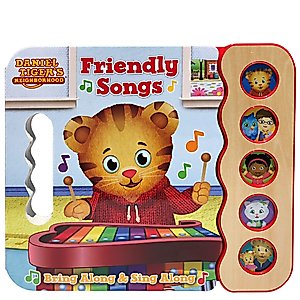 Daniel Tiger Friendly Songs: Children's 5-Button Song Book - Sing and Read with Daniel Tiger and Friends (5 Button Early Bird Song Book)