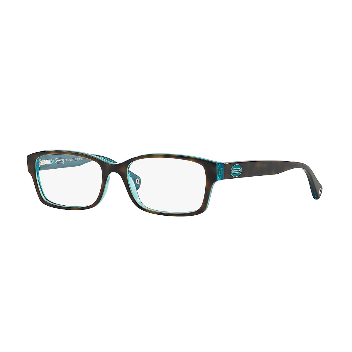 Coach HC6040 Brooklyn Prescription Eyewear Frames, Dark Tortoise/Demo Lens, 50 mm