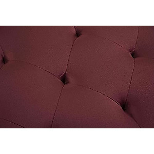 Cotoala L-Shape Convertible Sectional Sleeper Sofa with 2 Pillows, Adjustable Back, Modern Velvet Couch with Lounge Chairs, for Living Room, Office, Red