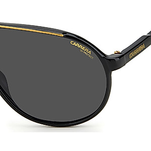 Carrera Unisex Sunglass Style Champion65/N Pilot, Black/Grey, 62mm, 12mm