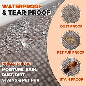 Heavy Duty Rug Storage Bag - Reusable Rug Shipping Bag, Waterproof Plastic Rug Cover - Fits Rolled Carpet Up to 6 x 9 Feet, 4 Mil Thick Tear Proof Plastic Storage Bag - 1 Clear Bag, 92 x 20 Inches