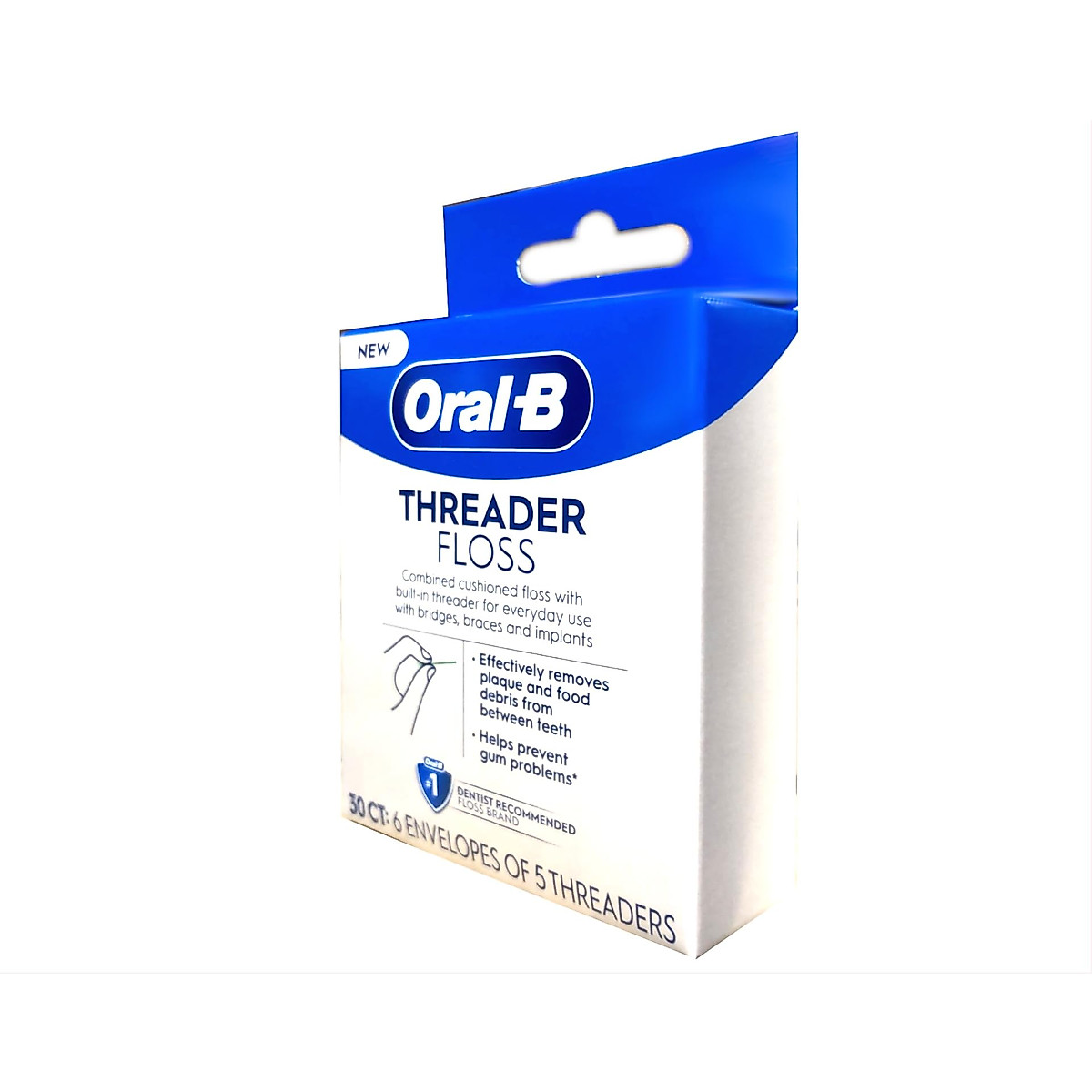 Glide Threader Floss, 30 Single-Use Packets each (Value Pack of 2)