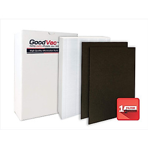 GOODVAC HEPA Filter with 2 Carbon Prefilters to fit Sharp FZ-C100HFU KC-850U
