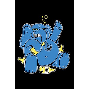 Drunk Elephant: Hangman Puzzles | 110 Game Sheets | Mini Game | Clever Kids | 6 X 9 In | 15.24 X 22.86 Cm | Single Player | Funny Great Gift
