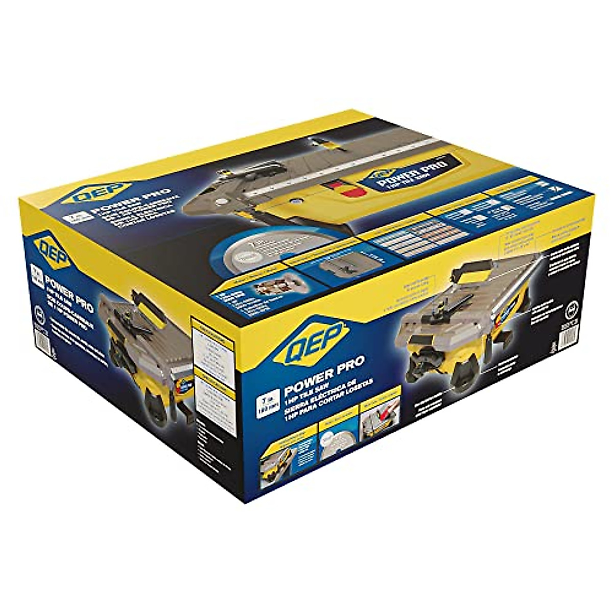 QEP 22900Q Power 1 HP Pro Tile Wet Saw, 7-Inch