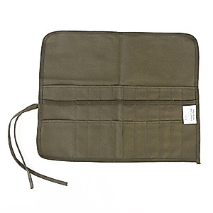 Tinksky Artist Paint Brush Roll Up Bag Holder Canvas Pouch (Green)