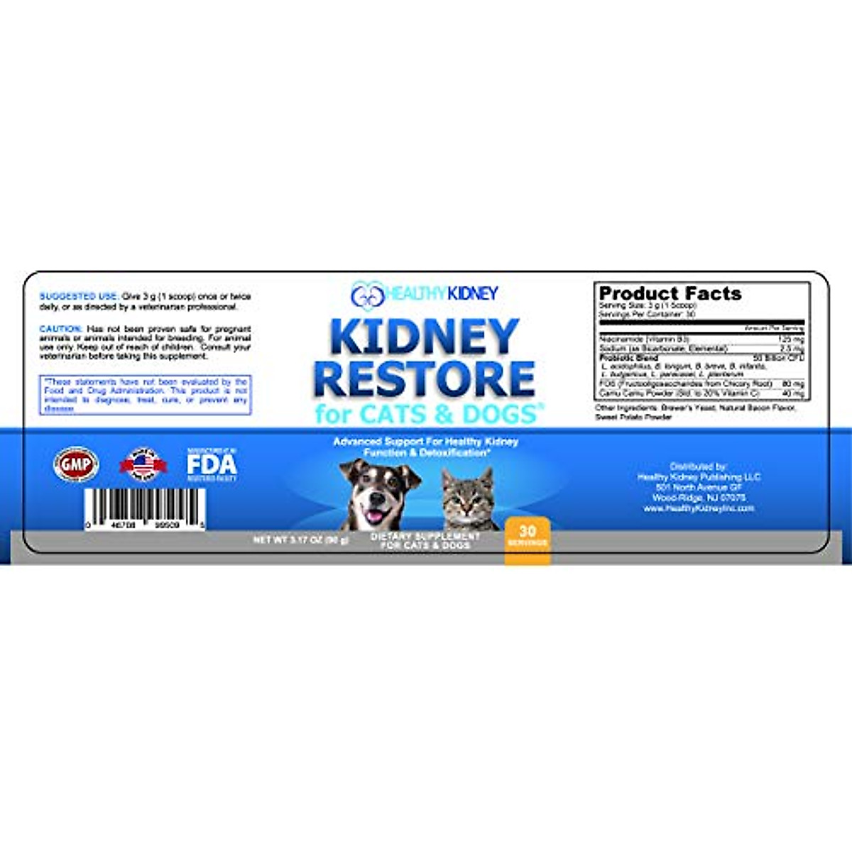 Cat and Dog Kidney Support, Natural Renal Supplements to Support Pets, Feline, Canine Healthy Kidney Function and Urinary Track. Essential for Pet Health, Pet Alive, Easy to Add to Cats and Dogs Food