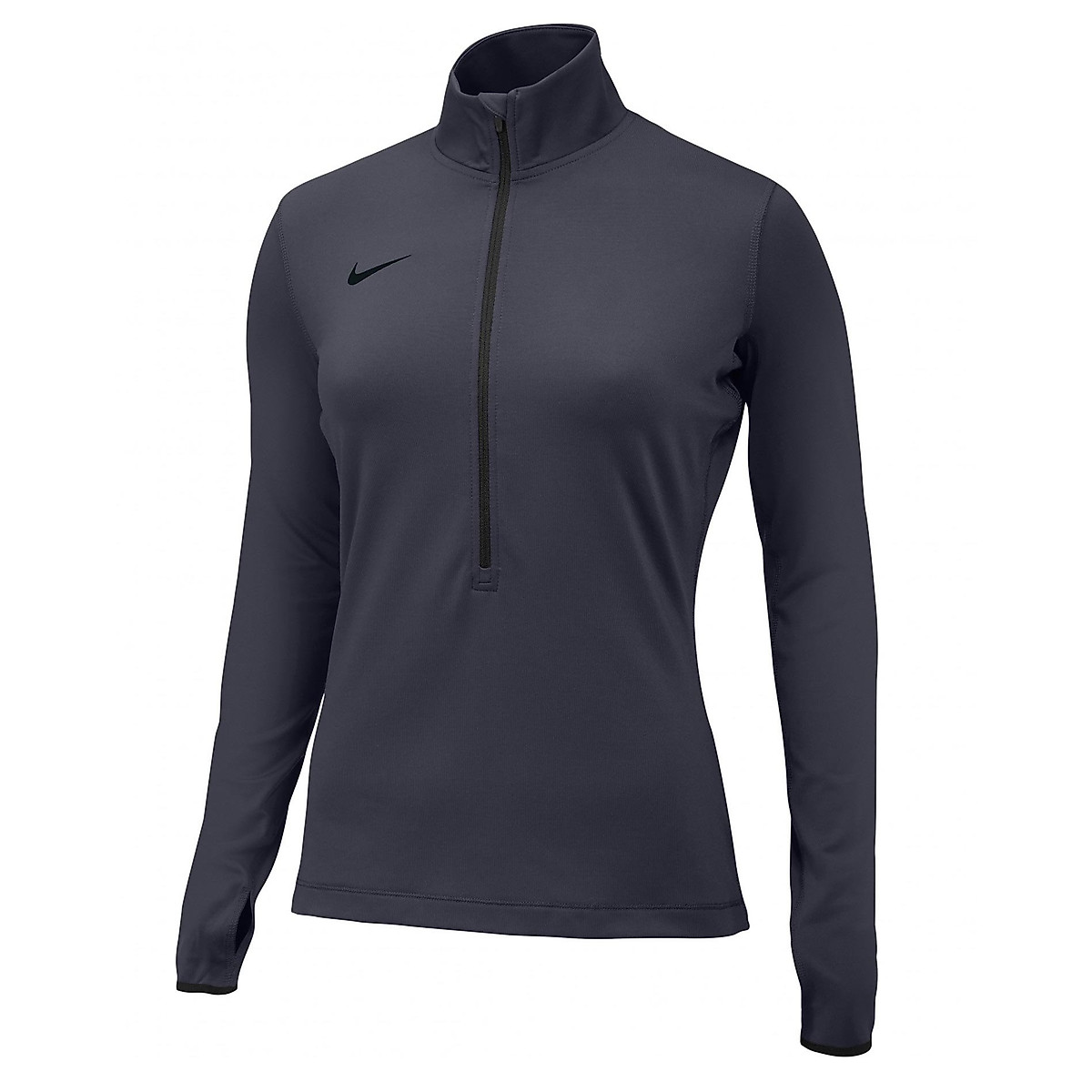 Nike Women's Team Pro Hyperwarm 1/2 Zip 3.0 (X-Small, Black/Anthracite)