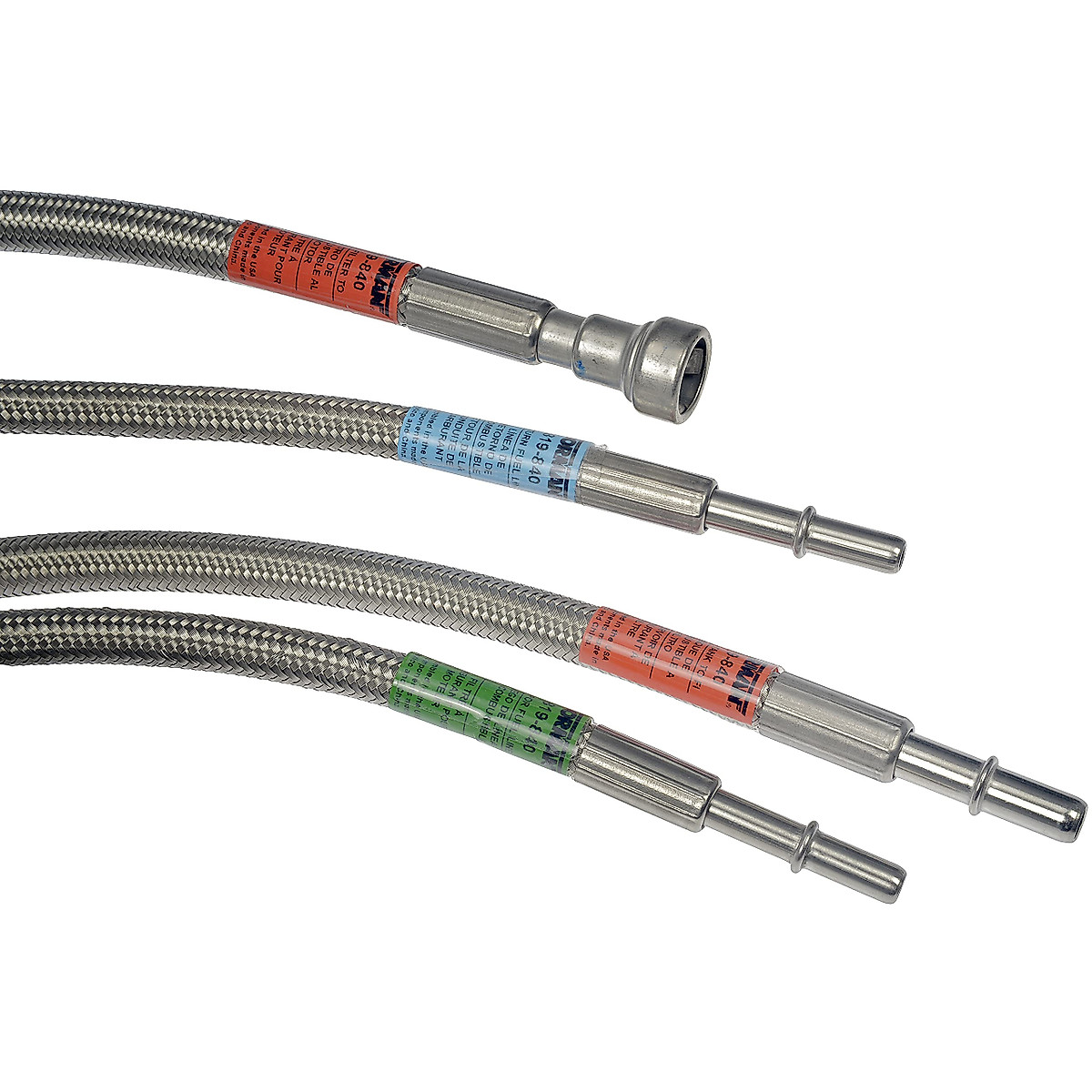 Dorman 819-840 Flexible Stainless Steel Braided Fuel Line Compatible with Select Chevrolet / GMC Models (OE FIX)