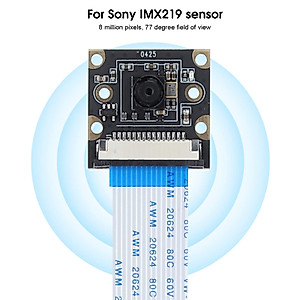 Zyyini Bindpo Camera Module, 8MP 77degree FOV Camera Surveillance Micro Cam CCTV Module with 4 Screw Holes for for AI Intelligent Recognition, Face Recognition (77 Degrees)