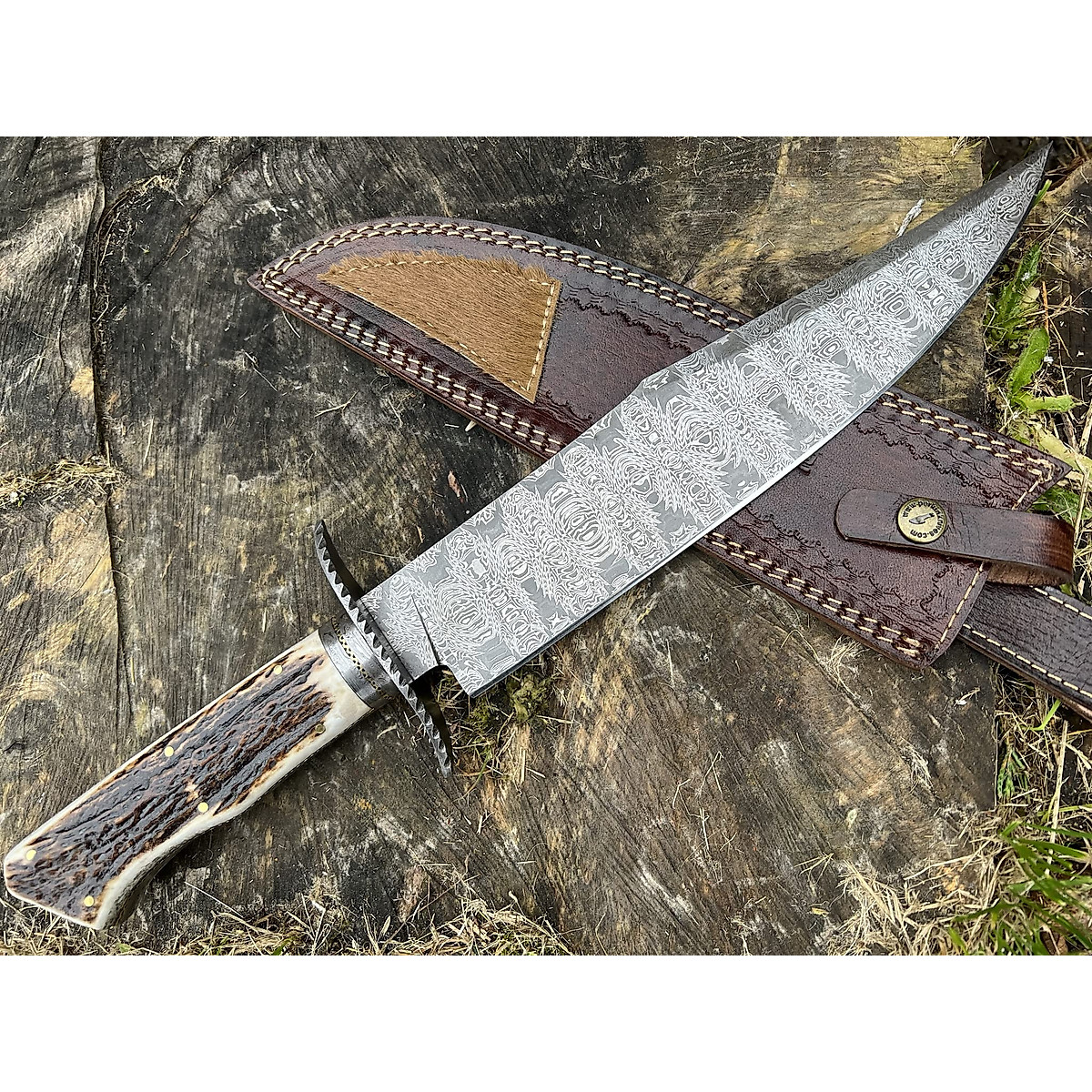 Perkin Damascus Steel Hunting Knife Handmade Knife Knives One Kind of Knife
