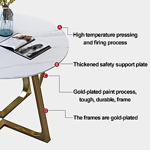 Office Conference Table,Reception Room Club Table,Table And Chair Combination,Negotiation Table Sales Office Shops Meetings Small Round Tables,1 Table 4 Chairs,Simple Kitchen Dining Table 80cm ( Color