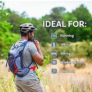 High Sierra Hydrahike 2.0 Hydration Backpack with 2L Reservoir, for Hiking, Biking, Camping, Traveling, Silver, 16L