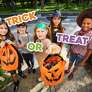 Windy City Novelties Led Halloween Pumpkin Draw String Trick or Treat Candy Bag