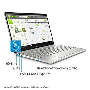 HP Pavilion Laptop, 15.6" Full HD IPS Touchscreen, 10th Gen Intel Core i5-1035G1 Processor up to 3.60GHz, 12GB RAM, 512GB PCIe NVMe SSD, Backlit Keyboard, HDMI, Wireless-AC, Bluetooth, Windows 10 Home