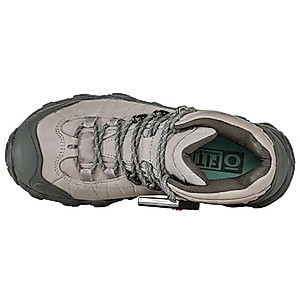 Oboz Women's Bridger Mid B-DRY Hiking Boot, Frost Gray, 6.5