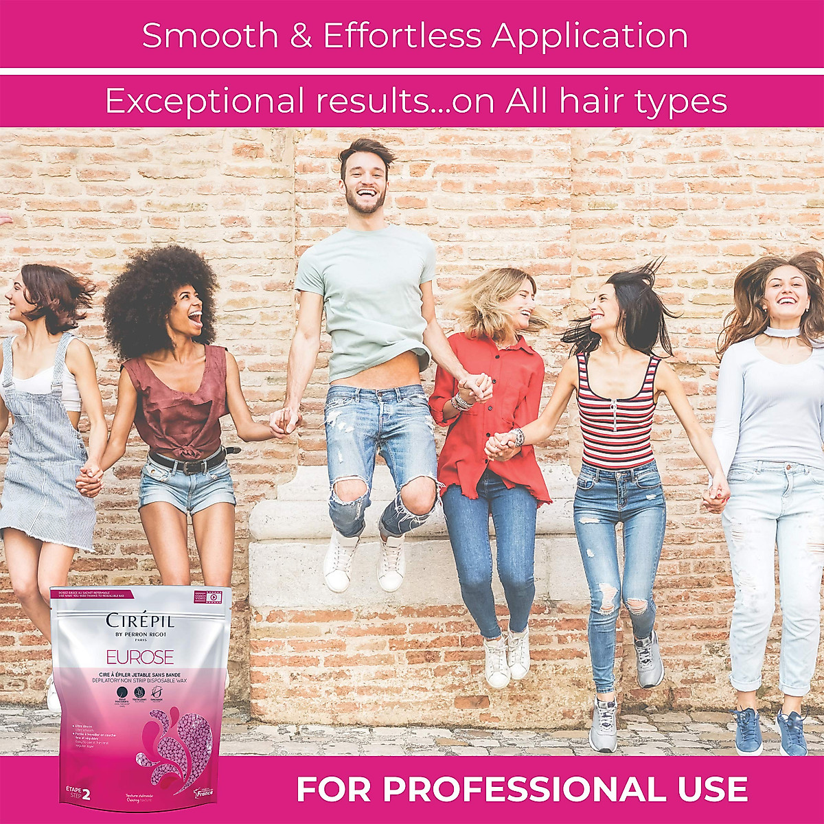 Cirepil - Eurose - 800g / 28.22 oz Wax Beads Bag - All-Purpose & Unscented - Ultra Smooth & Creamy Texture - Perfect for Short Hairs