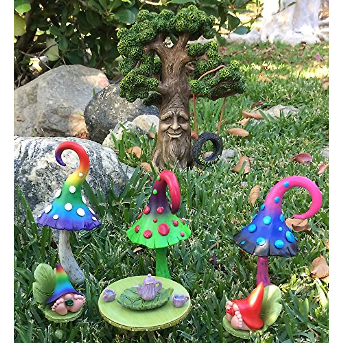 GlitZGlam Miniature Baby Gnomes 7 Pack Collection – The Adorable Baby Gnomes for The Fairy Garden That Garden Fairies Love