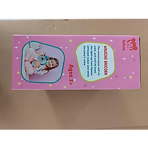 YH YUHUNG Walking Unicorn Toy with Remote Control Leash, Light-Up Horn, Electronic Pets Unicorn, Walking Pony Toys Horse, Unicorn Toys for Girls Age 4-6