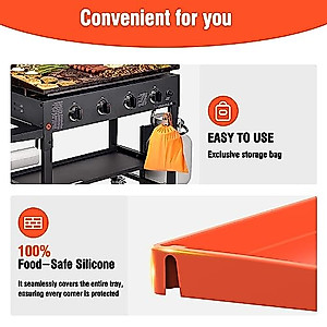 Silicone Griddle Mat for Blackstone 36 Inch Griddle,Heavy Duty Food Grade Silicone Griddle Cover,【Upgraded Full-edge】Griddle Mat Protective BBQ Grill for Blackstone Protector Accessories Kit