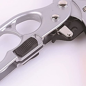 DAMOTEC Hand Pruner， Pruning Shear，(LZ-011Y)Garden clippers, snip scissors, ratchet pruning shears, work 3 times easier, gardening tools, sharp garden scissors, arthritis weak hand snips